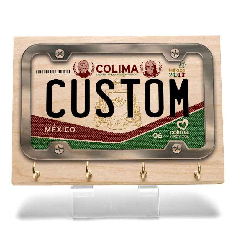 Colima License Plate Key Rack — CityLocs