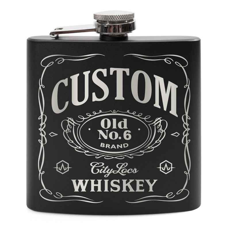 Custom JD Flask: Personalized Whiskey Companion — CityLocs
