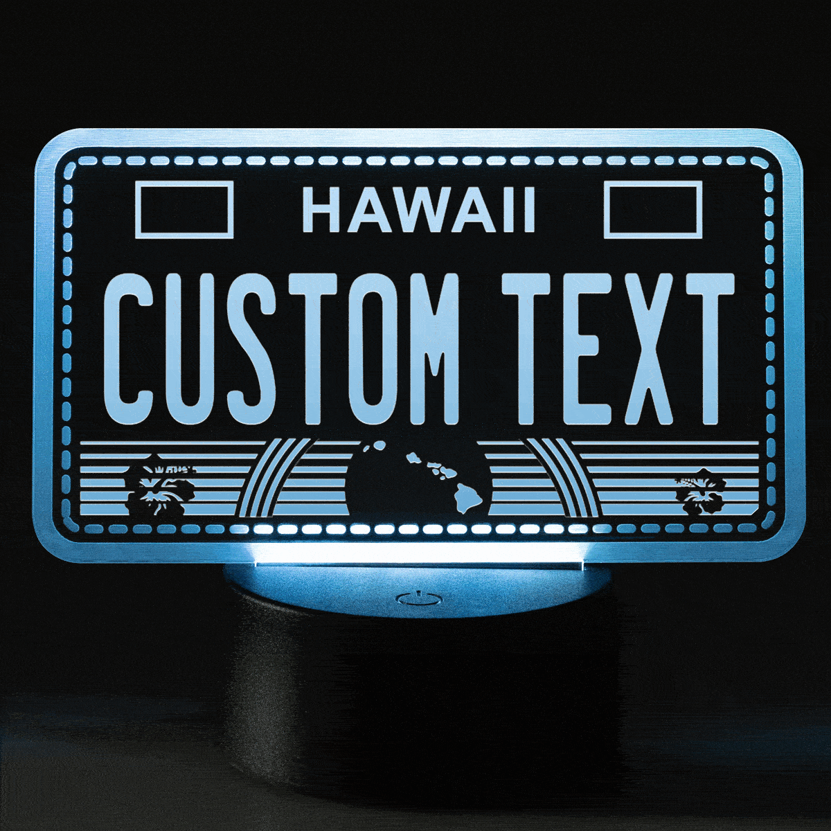 Custom LED Hawaii Plate Lamp: Illuminate with Aloha! — CityLocs
