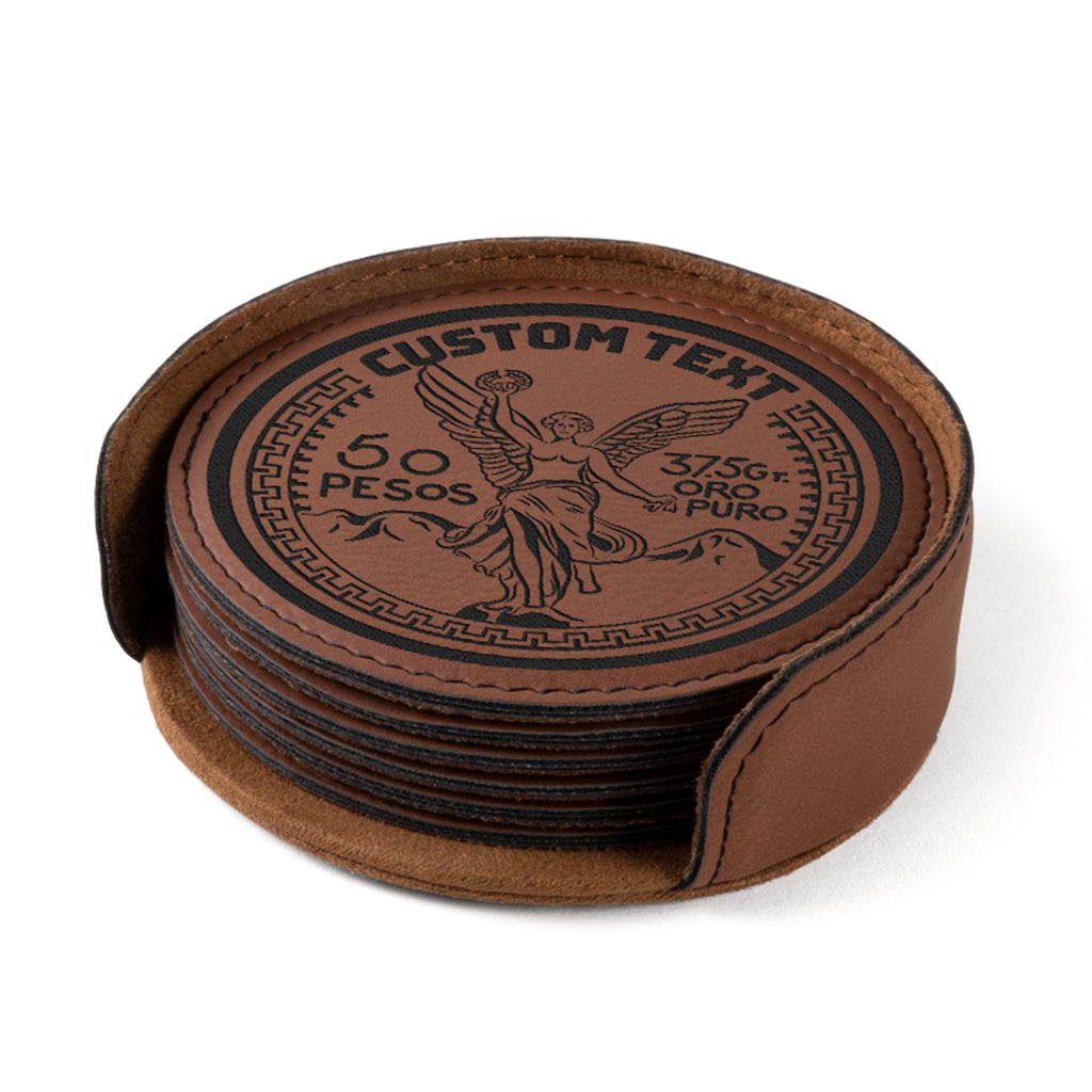 Buy Leather Coaster Sets — CityLocs
