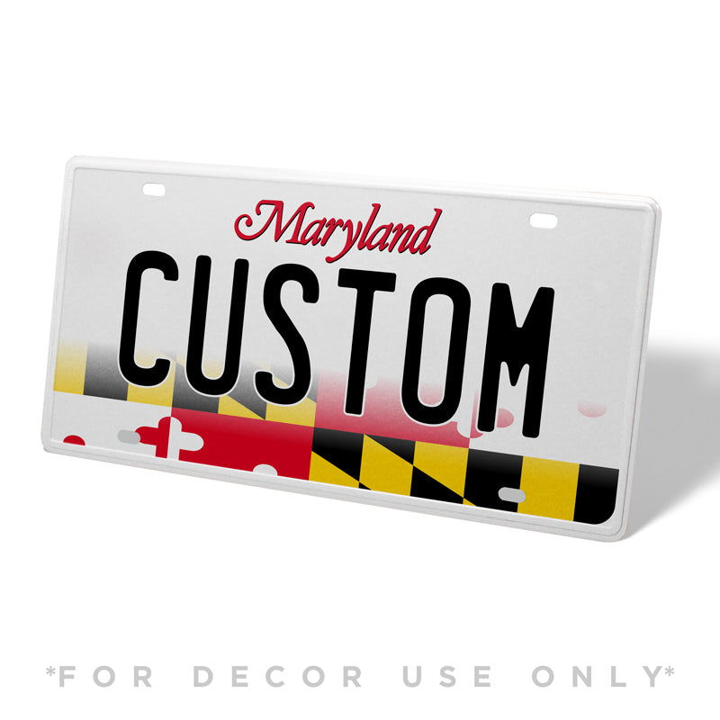 Custom Maryland Replica License Plate — CityLocs