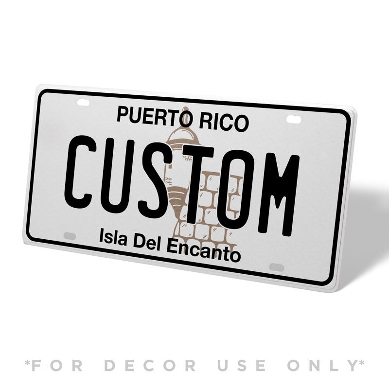 Custom Puerto Rico Replica License Plate — CityLocs