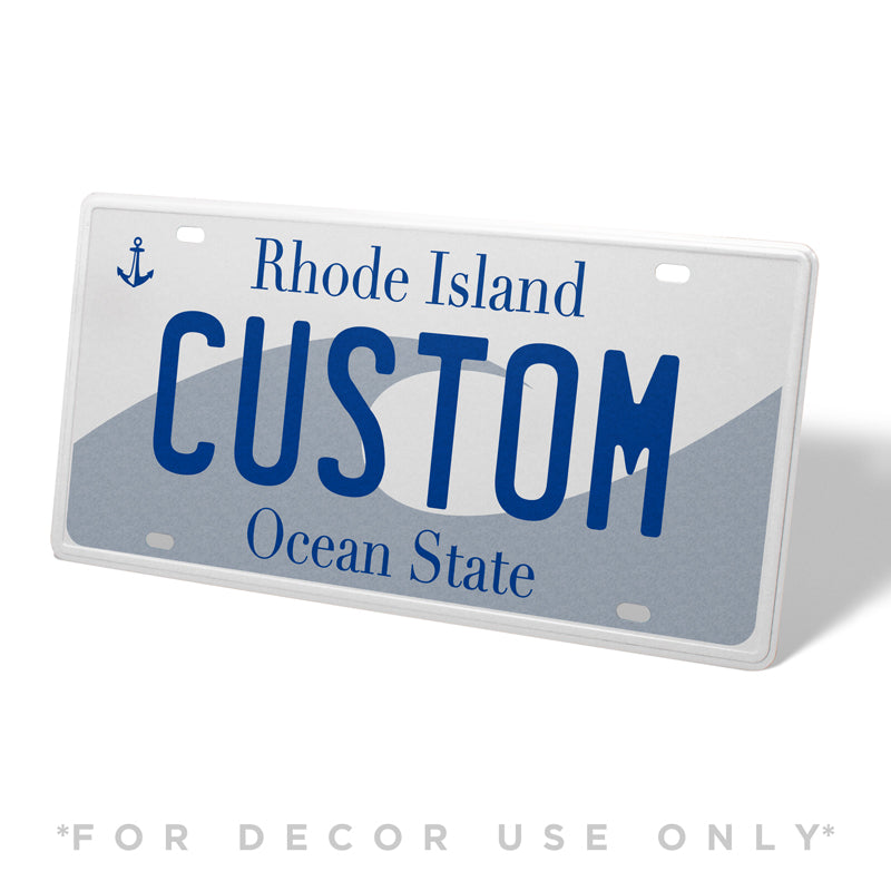 Custom Rhode Island Replica License Plate — CityLocs