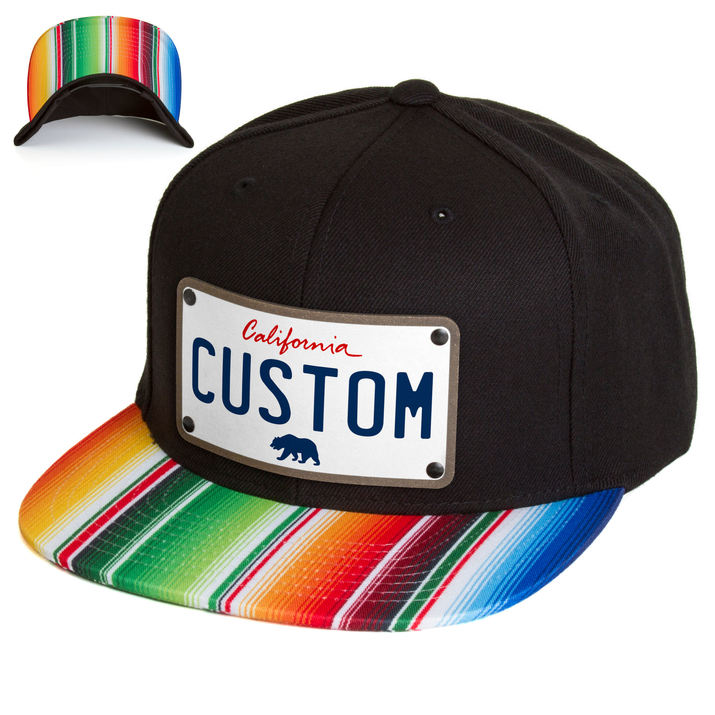 Custom California White License Plate Hat - Express Your Style — CityLocs