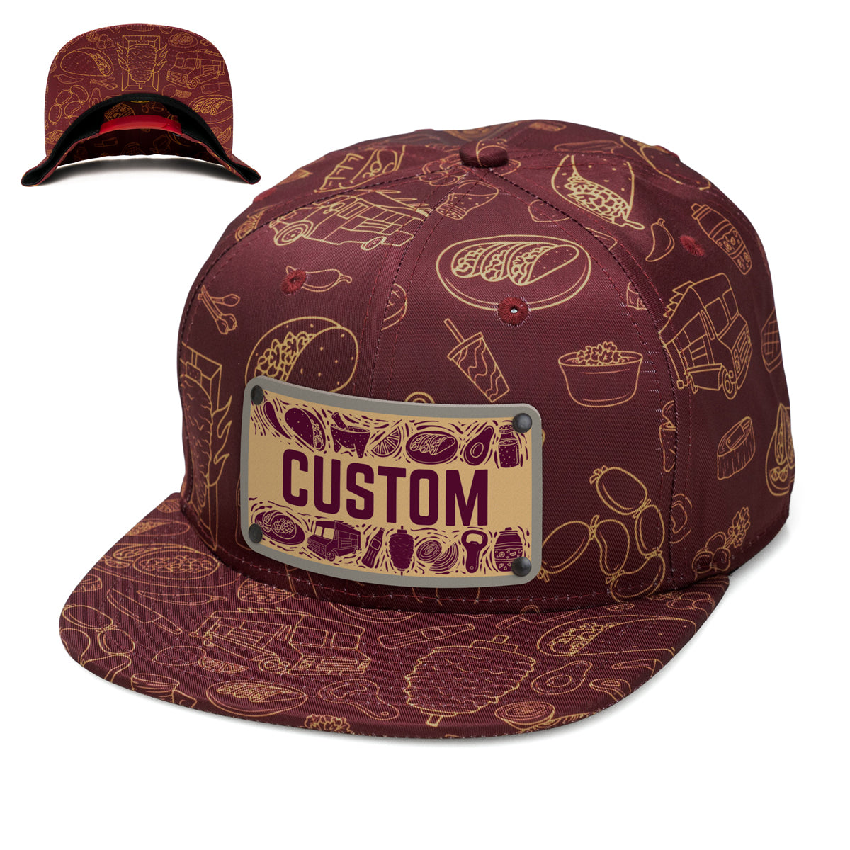 Custom Taco Hat Custom Burgundy: Spice Up Your Style — CityLocs