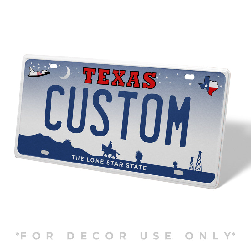 Custom Texas Replica License Plate — CityLocs