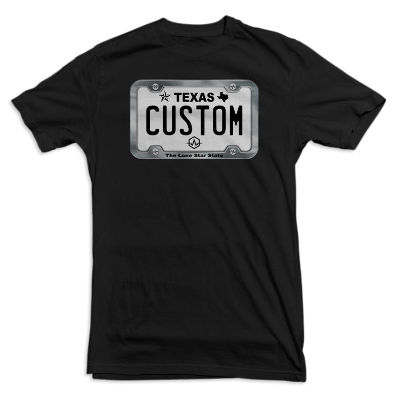 Texas WHITE License Plate Tee CityLocs texas-white-license-plate-tee-citylocs