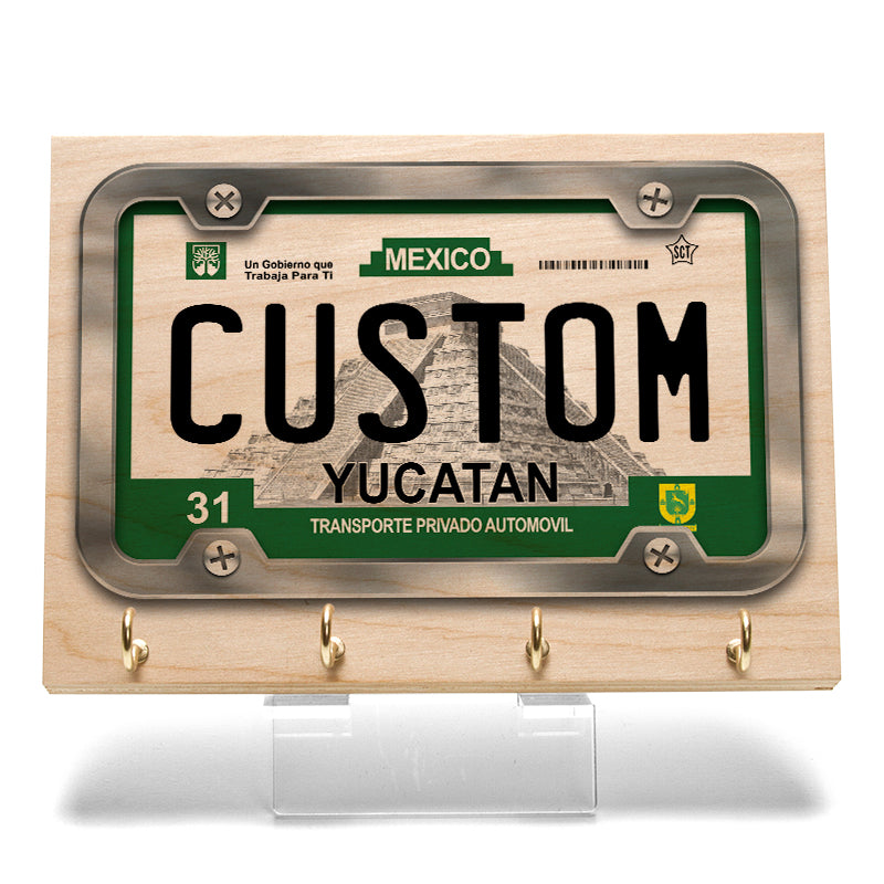 Yucatan License Plate Key Rack — CityLocs