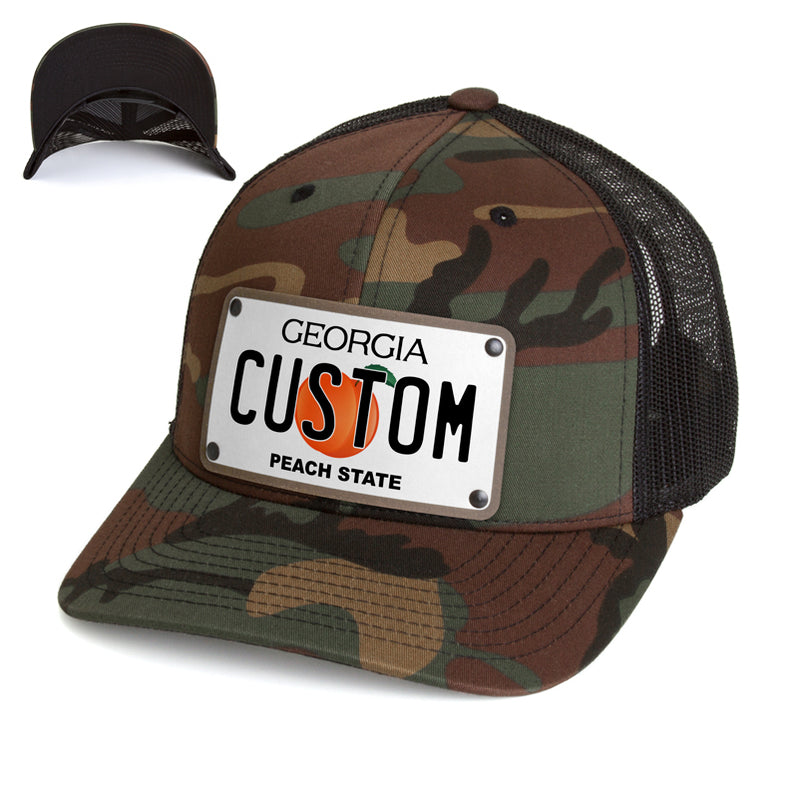 Custom Georgia License Plate Hat - Showcase Your State Pride — CityLocs