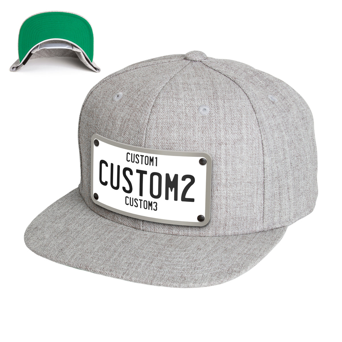 Custom White & Black License Plate Hat - Personalize Your Style — CityLocs
